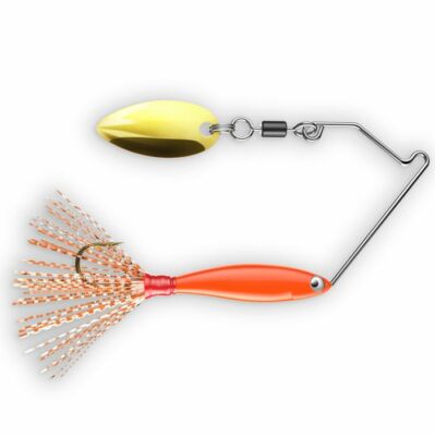 Dynamic Lures Micro Spinnerbait (Hot Orange) | eBay