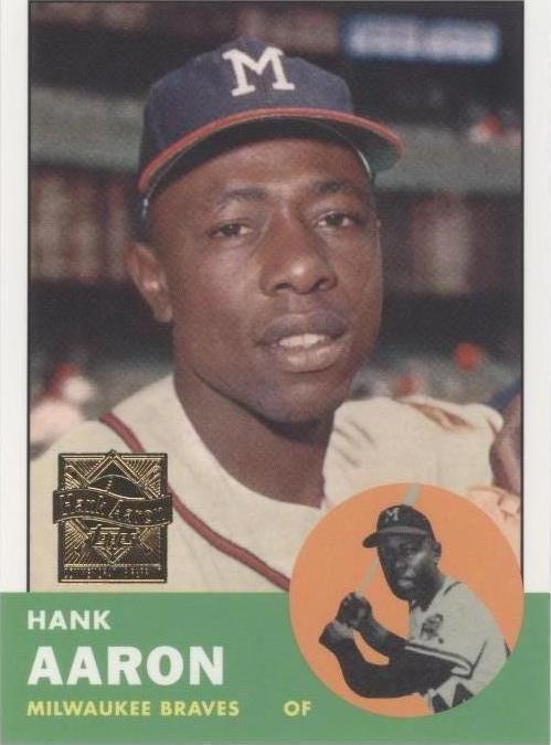 2000 Topps - Hank Aaron Reprints Hank Aaron #10 1963 Topps for sale ...