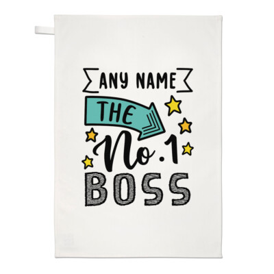 Personnalisé No.1 Boss Thé Serviette Worlds Best Awesome Thank You | eBay