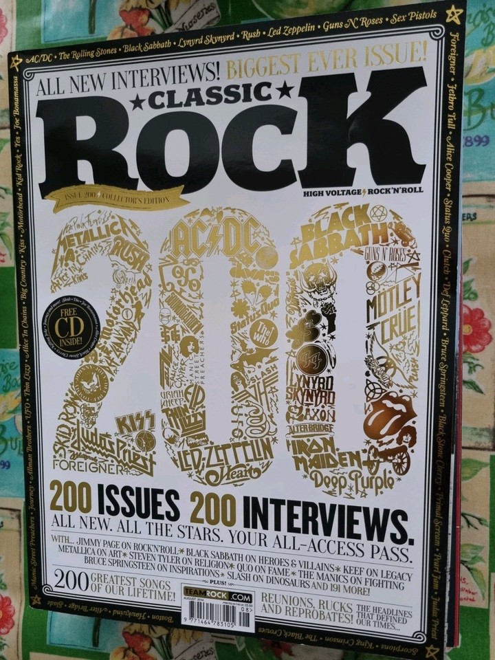 Classic Rock Magazine 2014 collection plus unused free gift cd's and ...