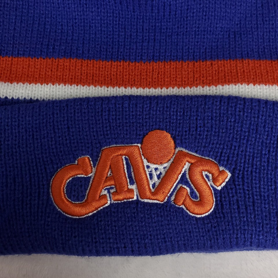 Cleveland Cavs Mitchell & Ness NBA Cuff Knit Beanie Hat Cap 3D Logo ...