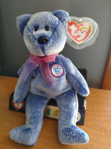 Periwinkle Ty Retired Beanie Baby Teddy Bear | eBay
