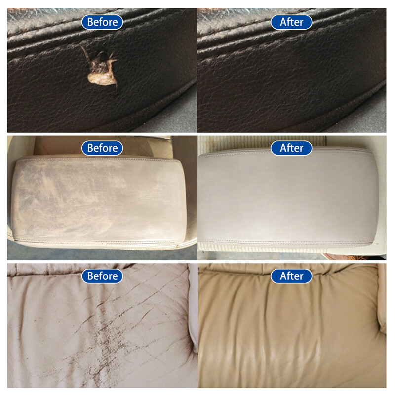 Vinyl and Leather Repair Kit Filler for Furniture Jacket, Sofa, Boat or ...