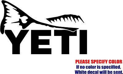 YETI Redfish Fishing Graphic Die Cut decal sticker Car Truck Boat ...
