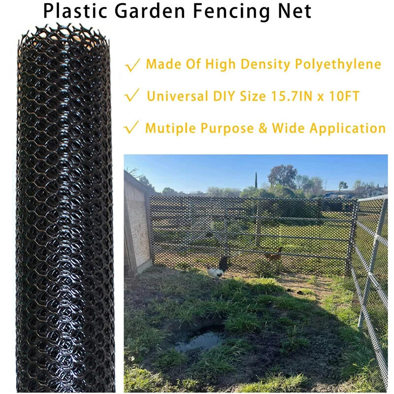 Plastic Chicken Wire Fence Balcony Garden Floral Poultry Fencing ...