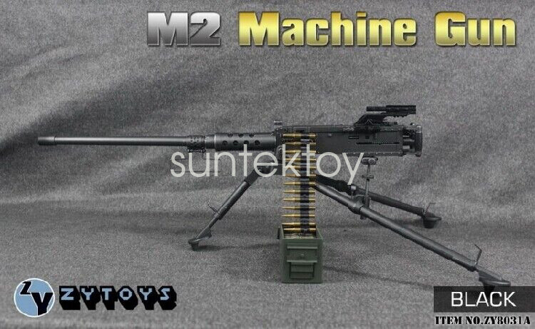 ZY TOYS 1/6 Scale US Army M2 Machine Gun with Metal Bullet Chain ...