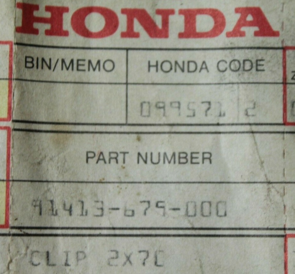 Honda Clip (2x70) New 91413-679-000 | eBay