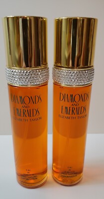 (X2) ELIZABETH TAYLOR DIAMONDS AND EMERALDS 3.3 oz each NEW ORIGINAL ...