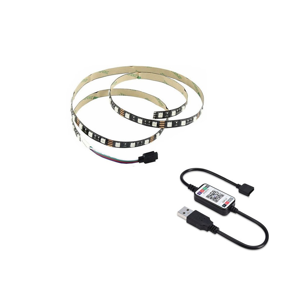 1M-5M USB 5V 5050 RGB Led Strip Light led Tape TV Backlight Bluetooth ...