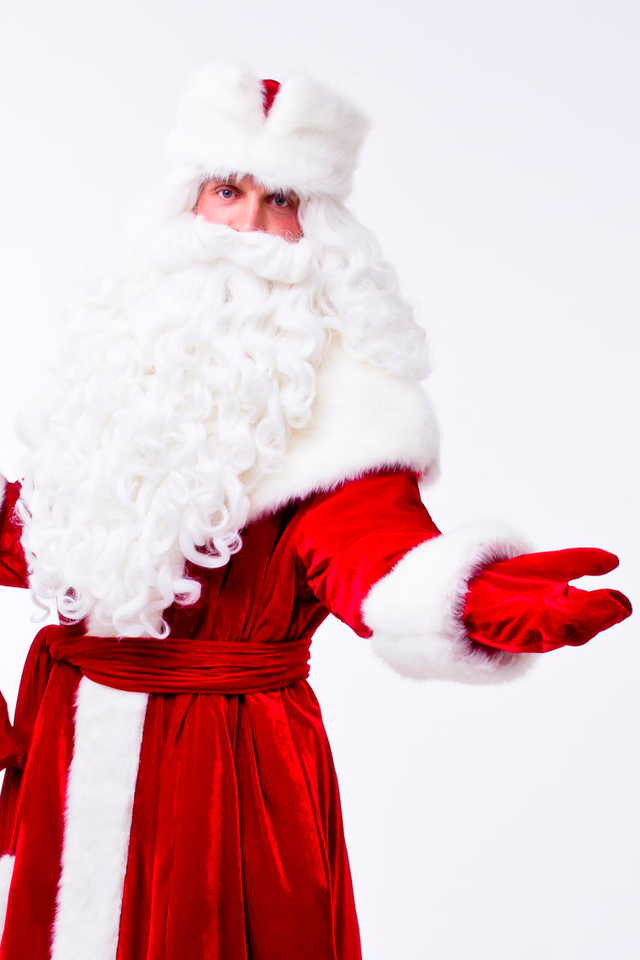 Ded Moroz costume Santa Claus outfit Grandpa Father Frost long robe ...