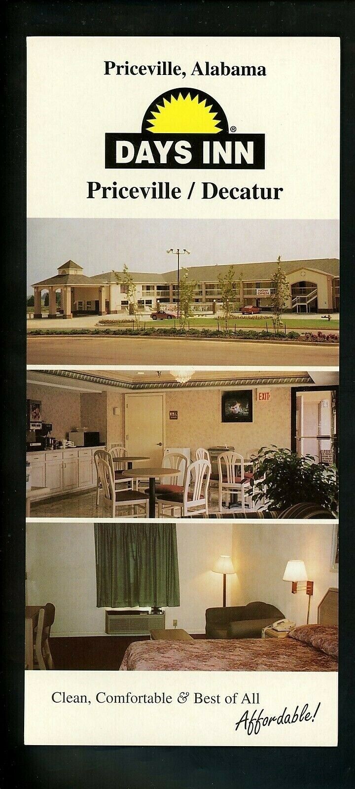 Oversized postcard Alabama AL Priceville Decatur Days Inn | eBay