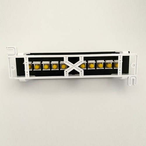 10-Port ST Unshielded Patch Panel Rackmount 10 x Gigabit RJ-45 Ethernet ...
