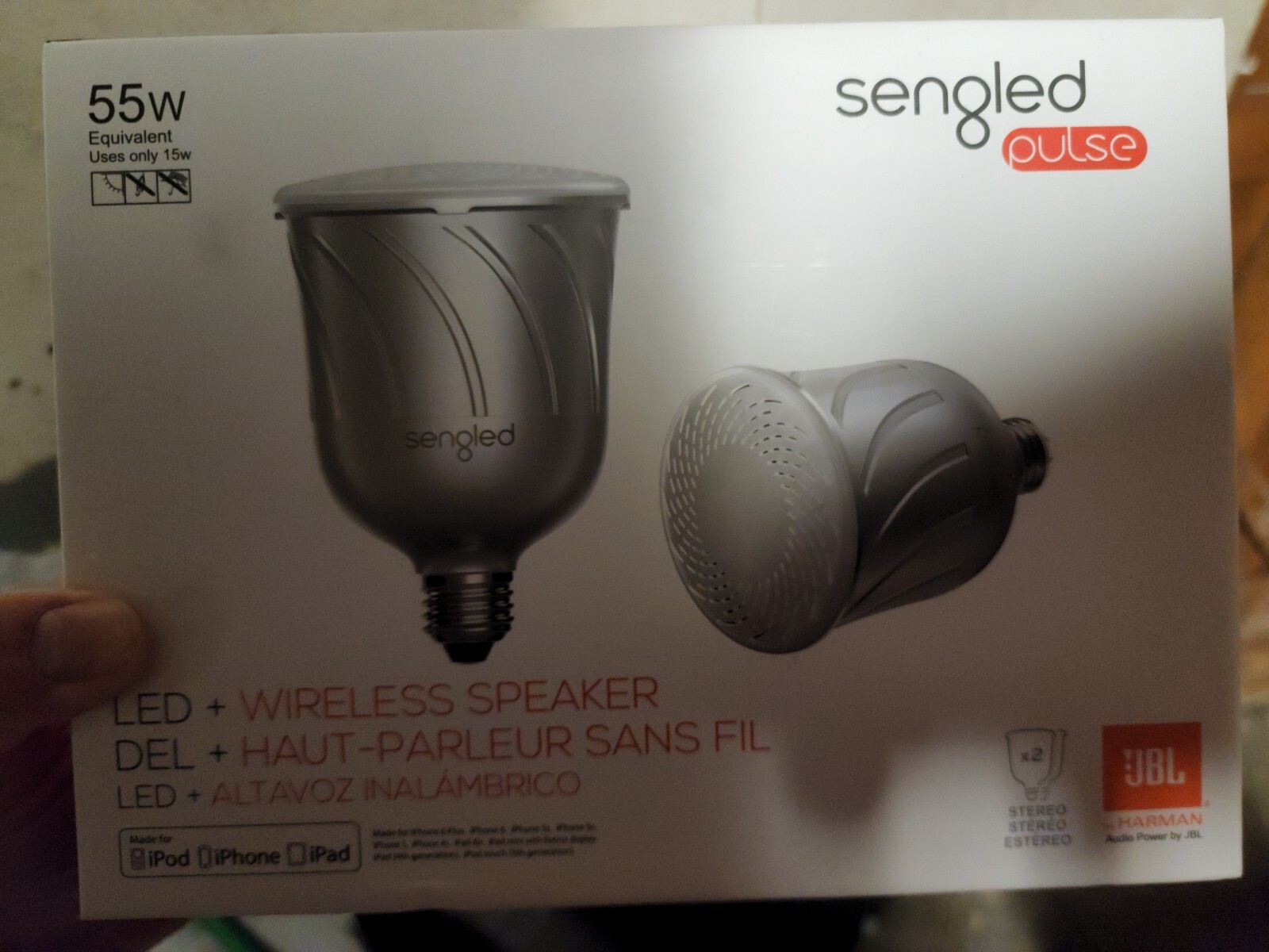 2-Sengled Pulse LED Smart Bulb w JBL Bluetooth Speaker, Surround sound ...