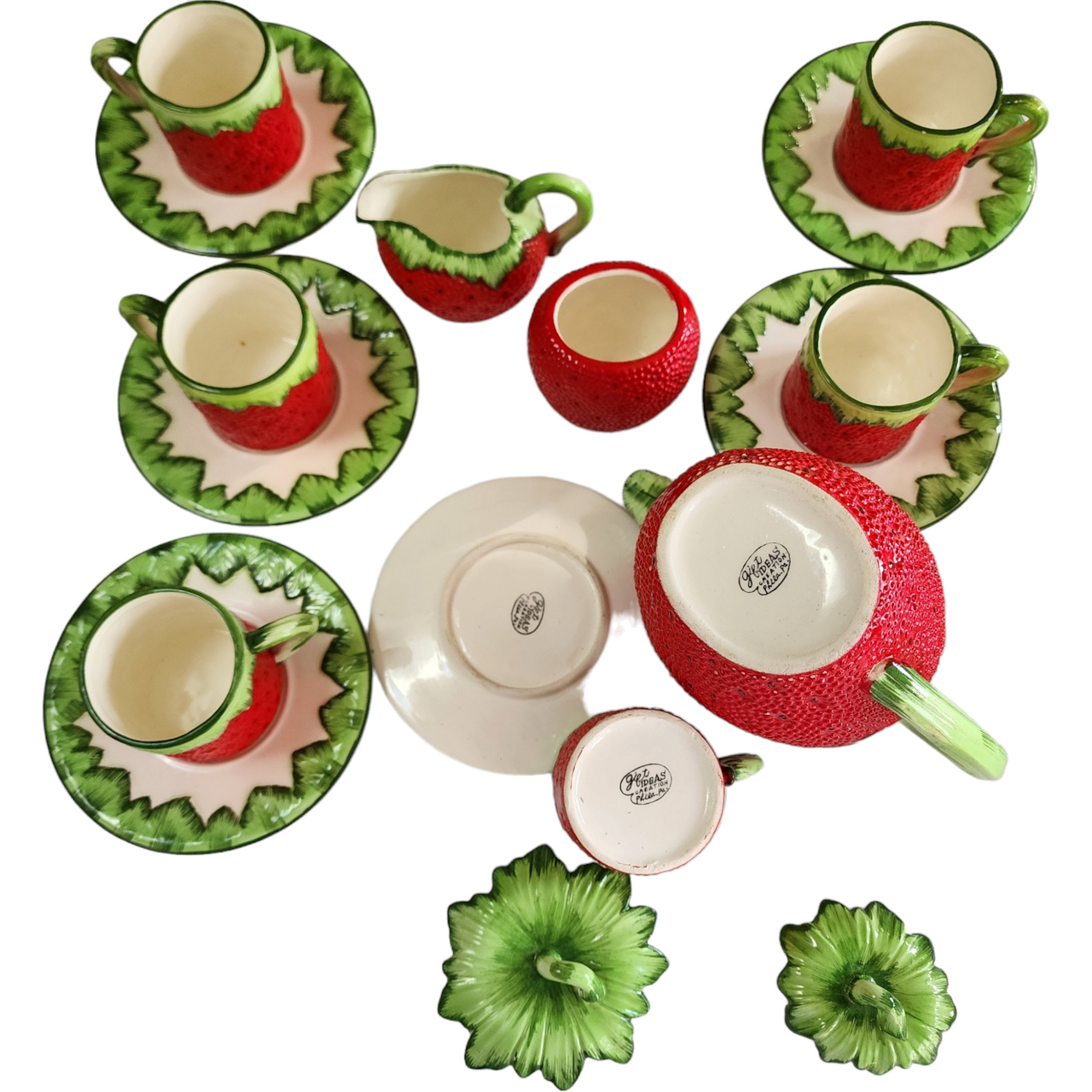 Gift Ideas Creation Strawberry Espresso /Tea Set of 15 | eBay