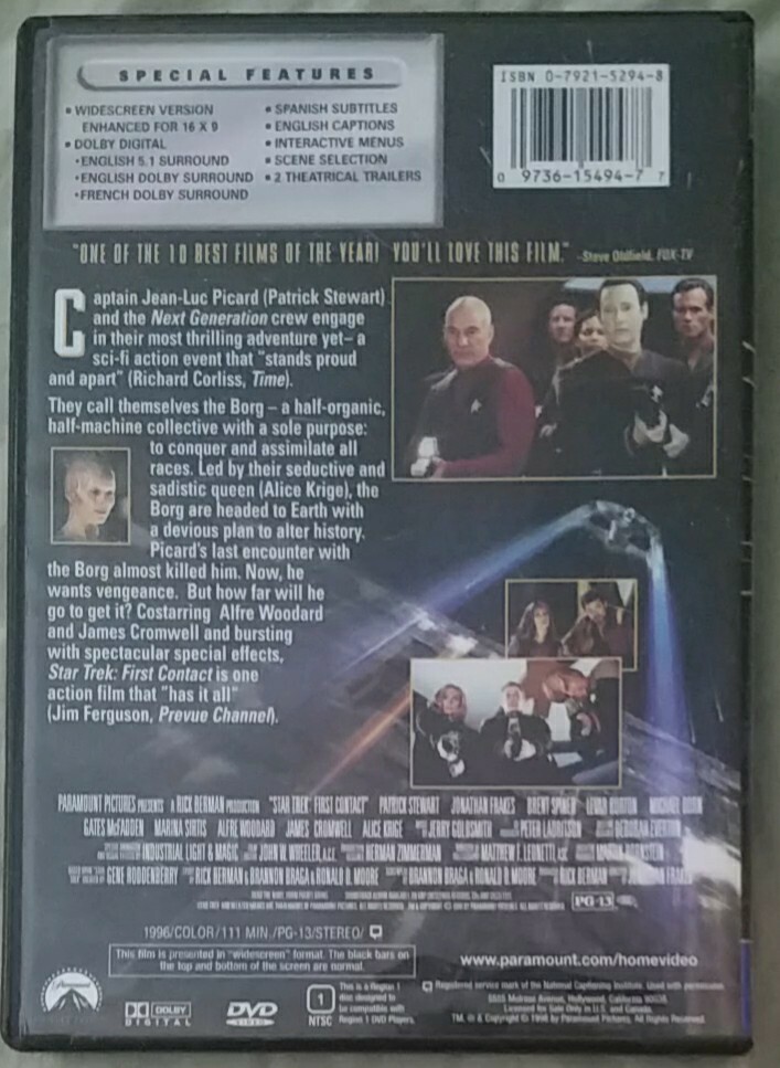 Star Trek - First Contact (DVD) 97361549477| eBay