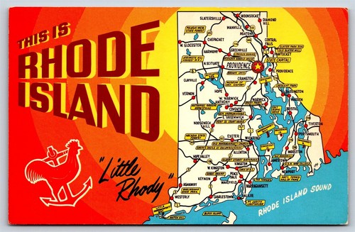 RI This is Rhode Island State Map, Little Rhody, Chicken Anchor, Chrome ...