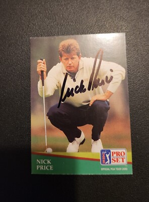 Nick Price Autograph Signed 1991 PGA Pro Set Golf | eBay