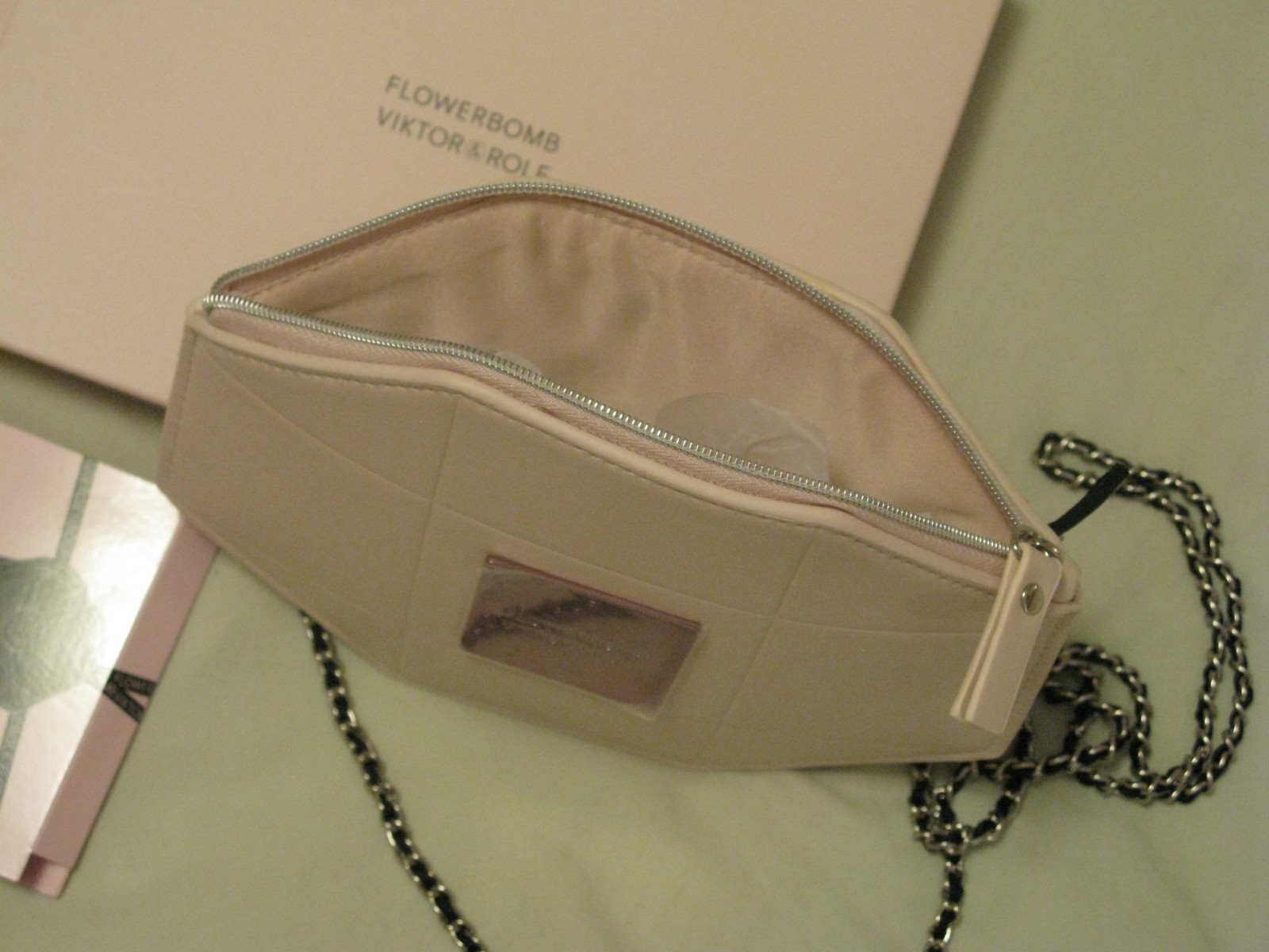 Viktor & Rolf 'Flowerbomb' Clutch Bag & 2x Perfume Samples NIB ...