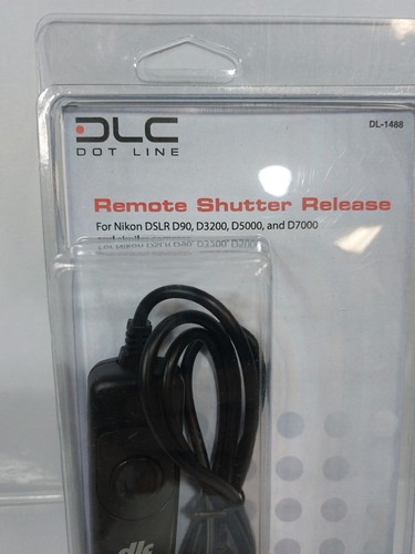 DLC Remote Shutter Release For Nikon DSLR D90, D3200, D5000, and D7000 ...