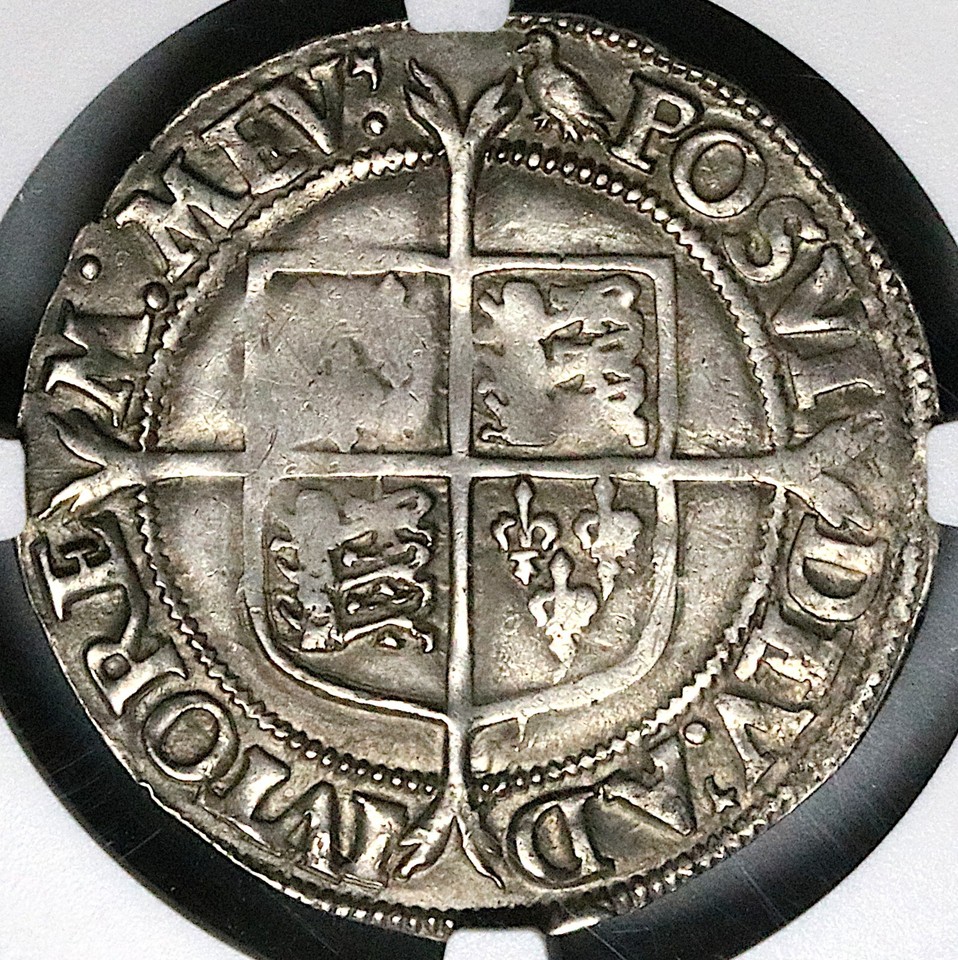 1560 NGC XF 40 Elizabeth I Shilling Great Britain Martlet Tudor Coin ...