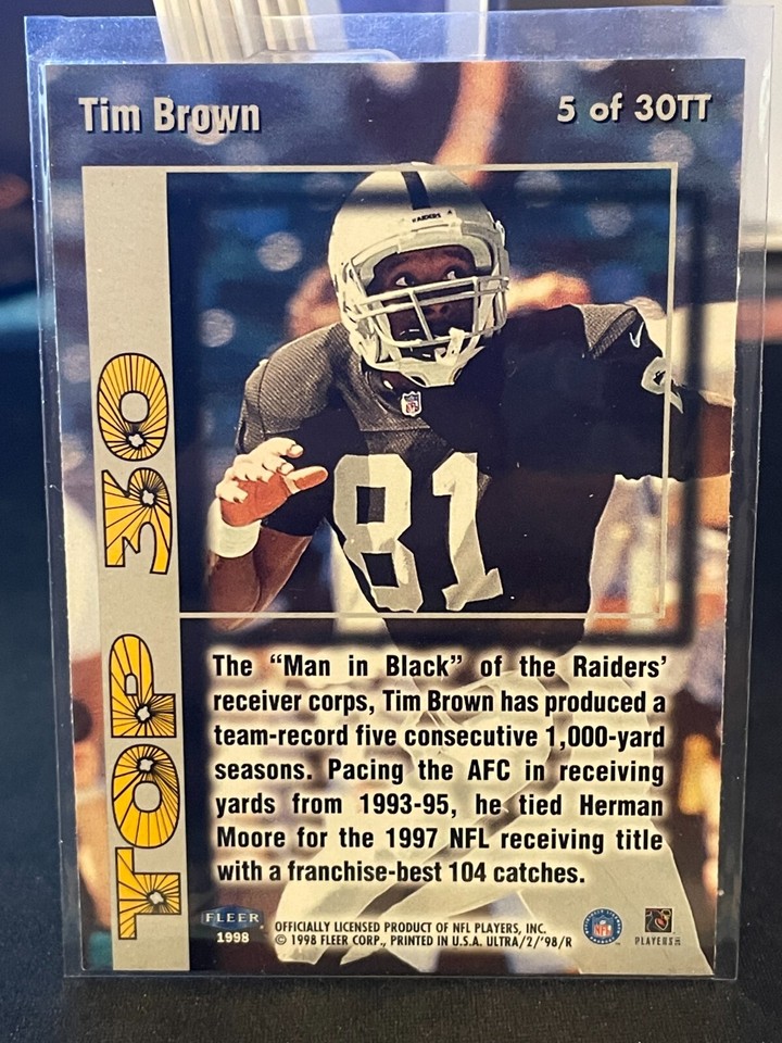 1998 Ultra Top 30 #5 Tim Brown | eBay