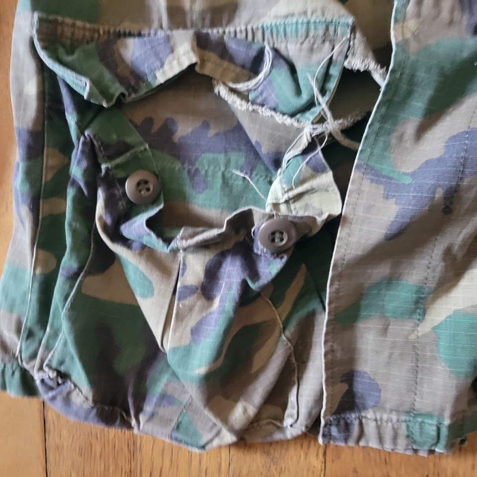 Vietnam Era ERDL camouflage US Military woodland summer weight BDU ...
