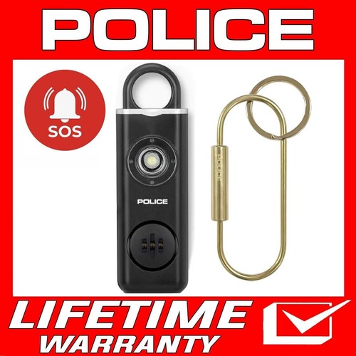 POLICE Personal Safety Alarm Keychain Rechargeable Flashlight Pocket ...