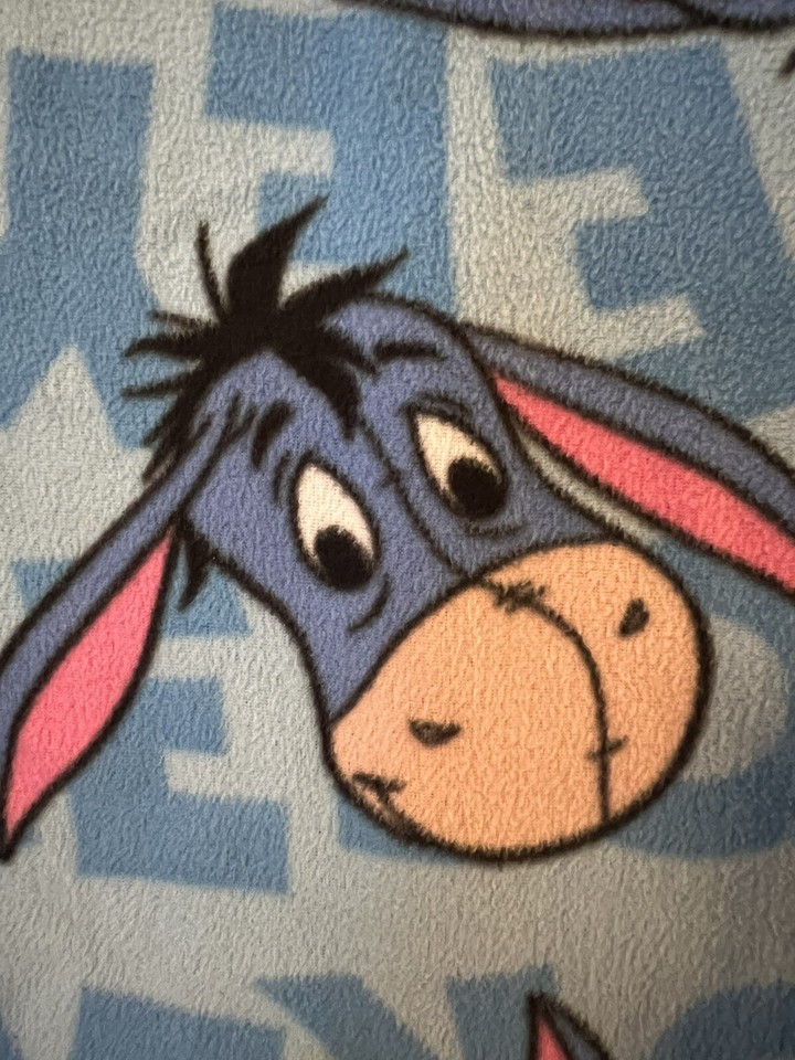 Disney Eeyore Sleep Night Shirt Fleece Nightgown Girls Size Large 10-12 ...