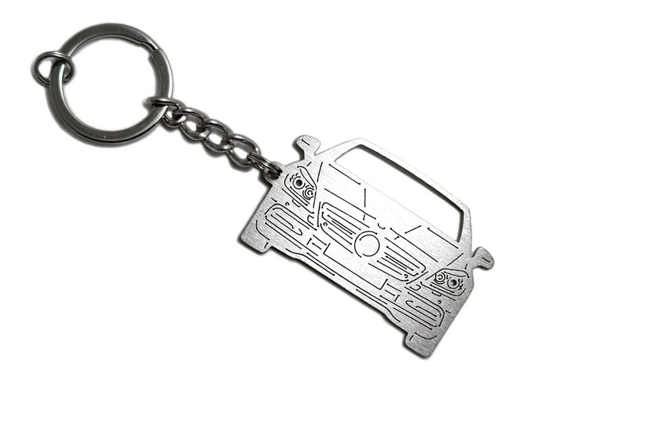 Stainless Steel Keychain Front View Car Key Ring fit Mercedes Benz SLK ...