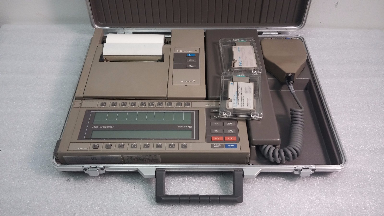 Medtronic 7432 Nuro Programmer w/ Plotter RF Head 2 Cartridges. | eBay