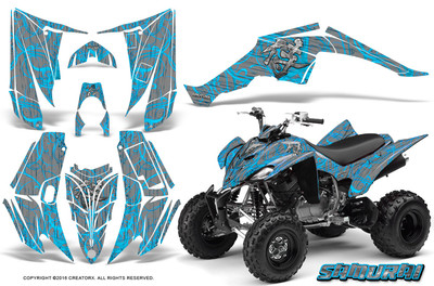 YAMAHA RAPTOR 350 GRAPHICS KIT CREATORX DECALS STICKERS SAMURAI BLIS | eBay
