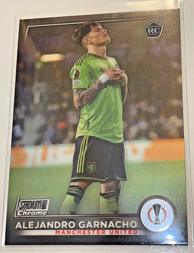 RARE ALEJANDRO GARNACHO ROOKIE CARD 2023 TOPPS STADIUM CLUB CHROME MAN ...