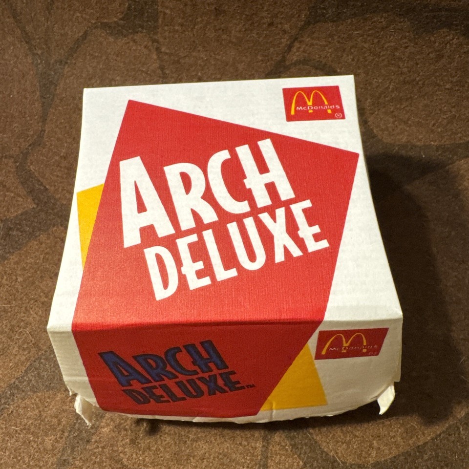 Rare McDonald's Arch Deluxe Box 1995/1996 Food Advertising Prop | eBay