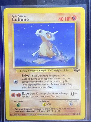 1995 CUBONE - Base Set 2 - 70/130 - Common - Pokemon Card - Unlimited ...