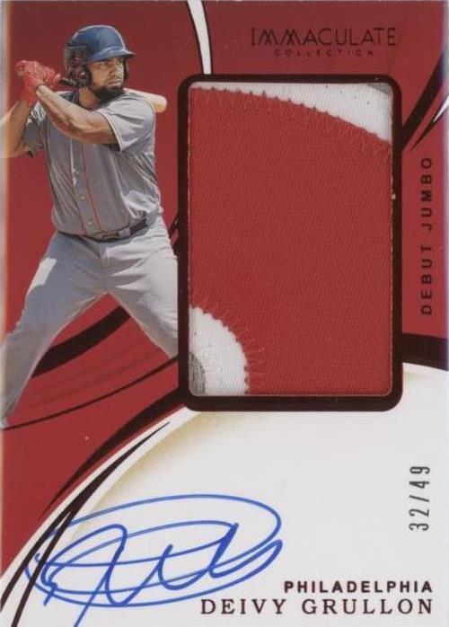2020 Panini Immaculate Collection - Debut Jumbo Autograph Relics Deivy ...