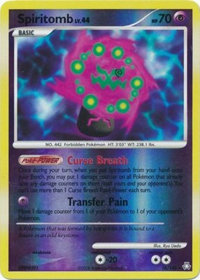 1x Spiritomb - 16/146 - Holo Rare - Reverse Holo Lightly Played Pokemon ...