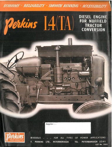 Perkins Engine L4 (TA) for Nuffield Tractor Conversion Brochure | eBay UK