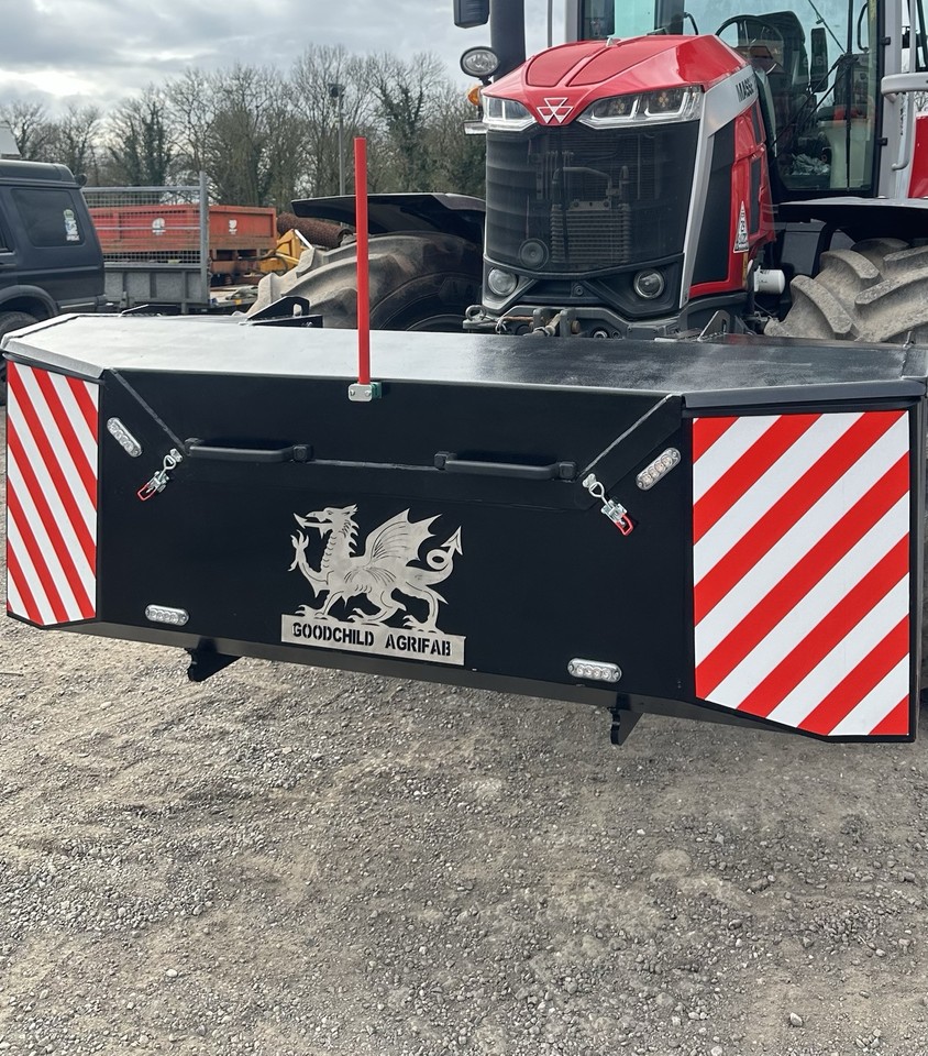 Tractor Front Tool Box 3 point Weight Block Link Box Massey JCB Fendt ...