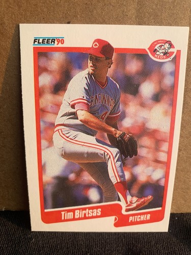 1990 Fleer Baseball Card Cincinnati Reds Tim Birtsas | eBay
