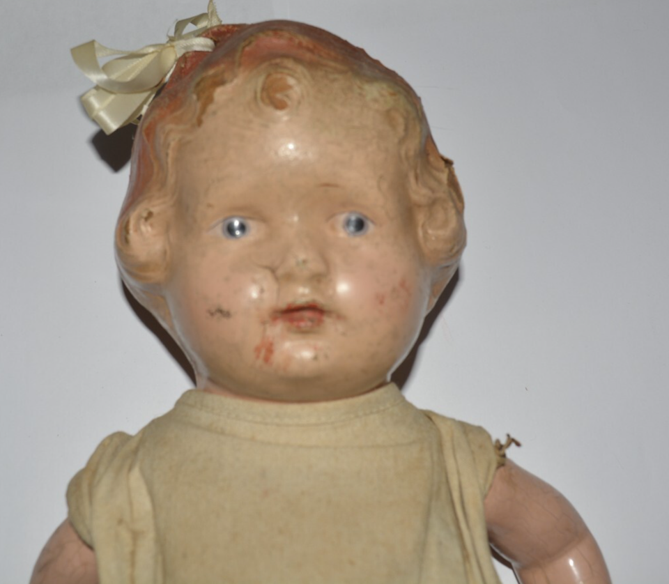 Vintage Composition Doll 18” Circa 1920s or 30's Distressed | eBay
