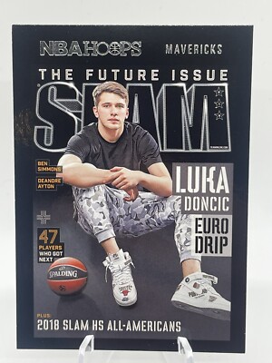 2020-21 Panini NBA Hoops Luka Doncic Slam #5 Euro Drip - Dallas ...