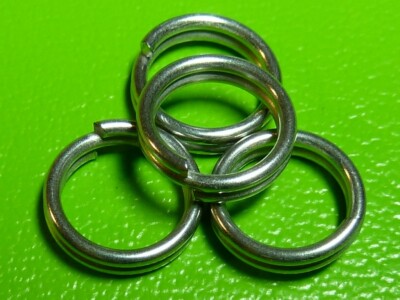 200 DFS 15mm SPLIT RINGS, stainless steel, lures | eBay Australia