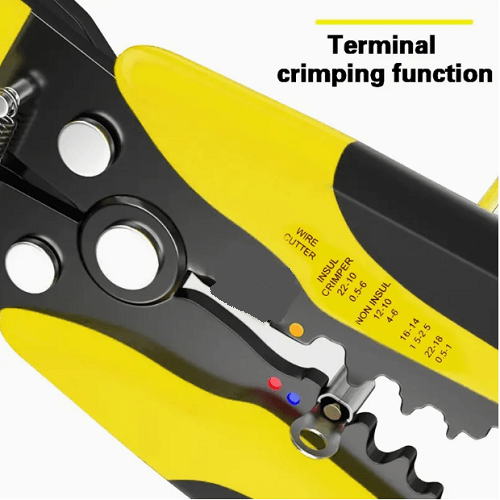Self Adjusting Wire Stripper Cutter Crimper Tool Cable Stripping Orange ...