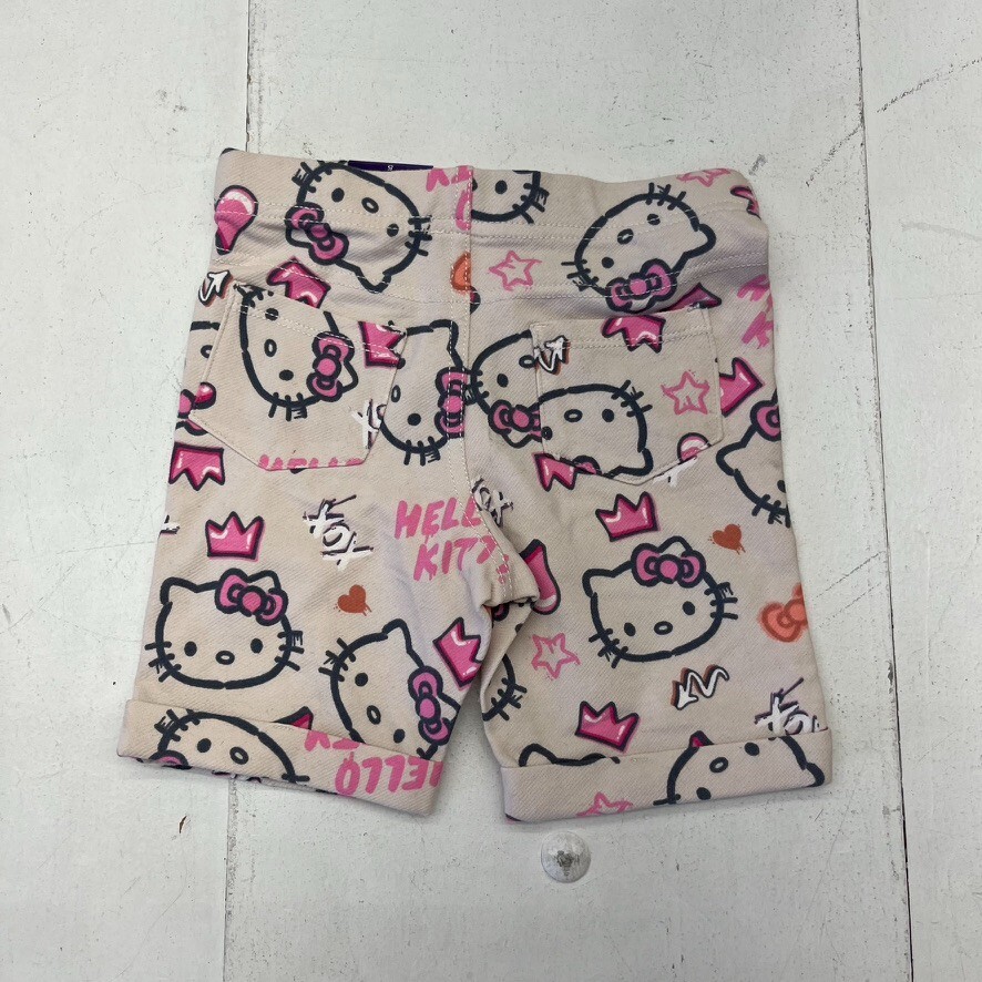 365 Kids Garanimals Beige Hello Kitty Print Chino Shorts Girls Size 5 ...