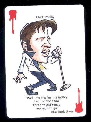 Elvis Presley Rock n Roll a Tribute to Rock Playing Card | eBay