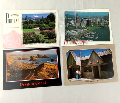 Postcard Lot 4 Vintage PORTLAND OREGON COAST RPPC Postcards | eBay