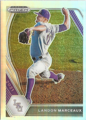 2021 Panini Prizm Landon Marceaux Silver Prizm SP RC | eBay