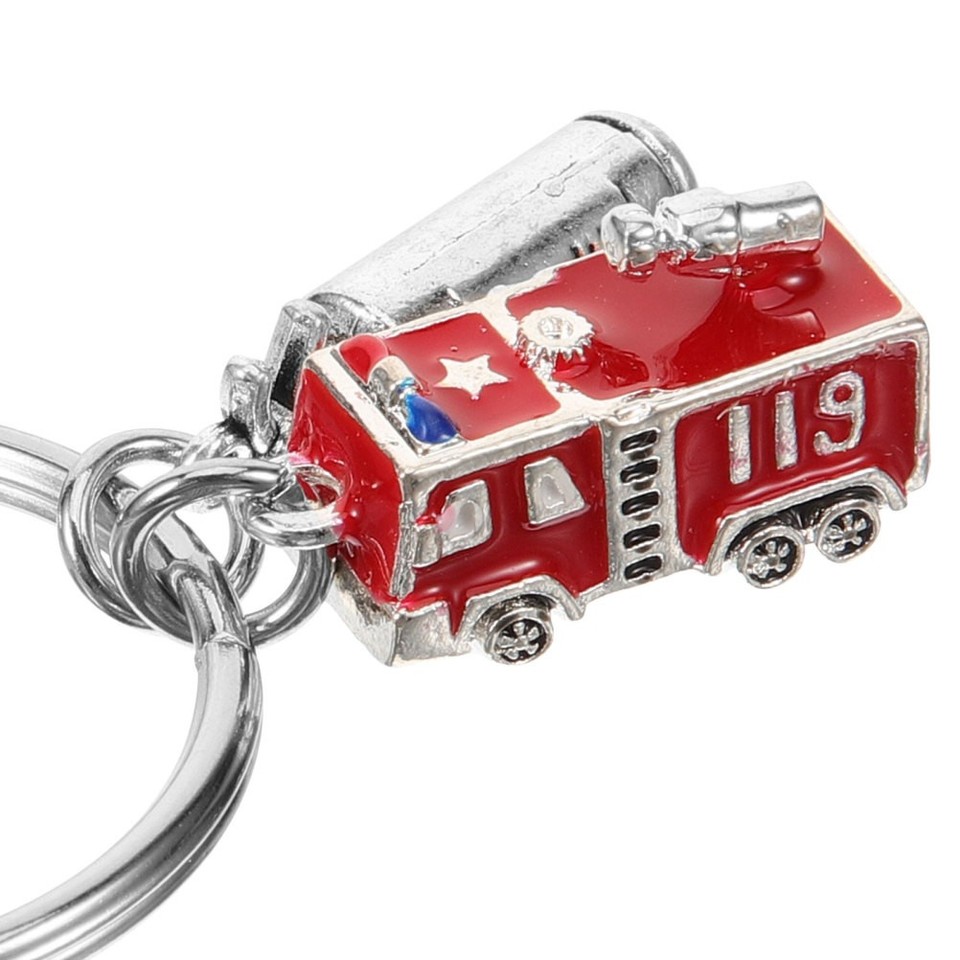 Fire Extinguisher Keyrings Hanging Firefighter Chain Mini Truck Purse ...