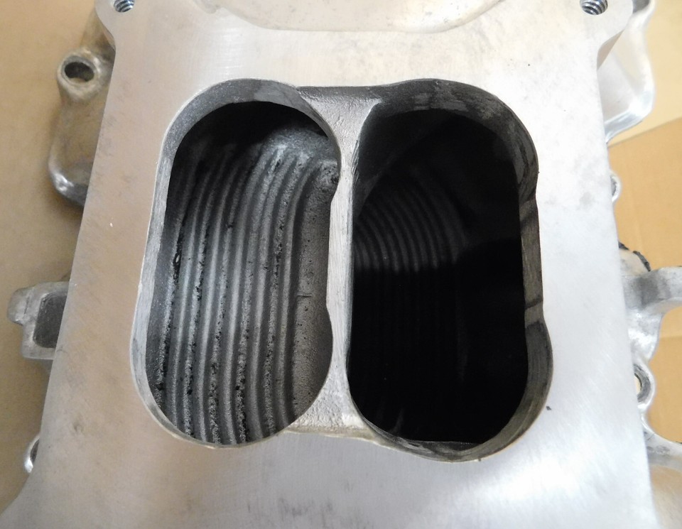 GM Performance 3933163 BB Chevy Sq Port Intake, 9.800 Deck, 4150 Flange ...