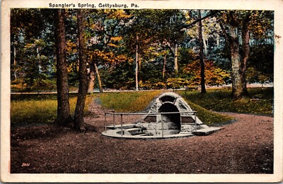 Pennsylvania Postcard Spanglers Spring Gettysburg PA Posted | eBay